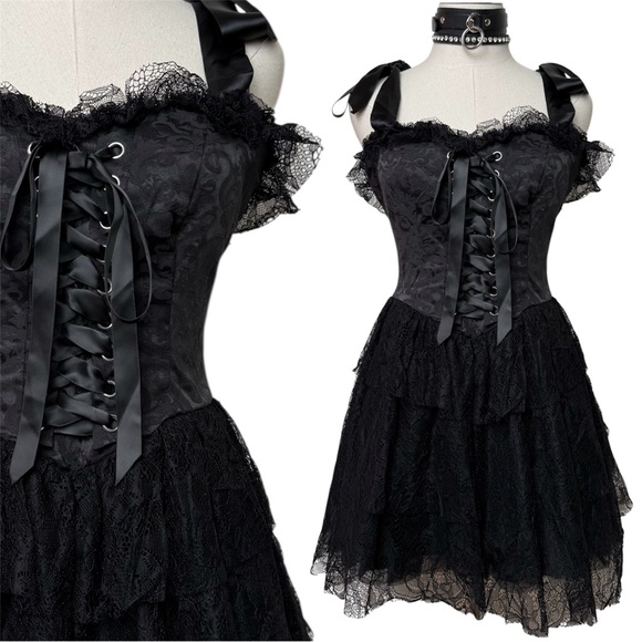Dolls Kill | Dresses | Dollskill Marie Antoinette Black Theyll Eat Cake ...